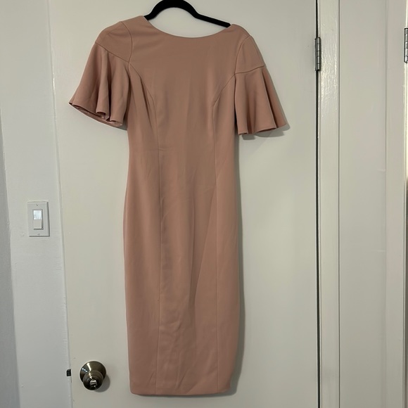 JAYGODFREY | Dresses | Jay Godfrey Light Pink Midi Dress With Ruffle ...